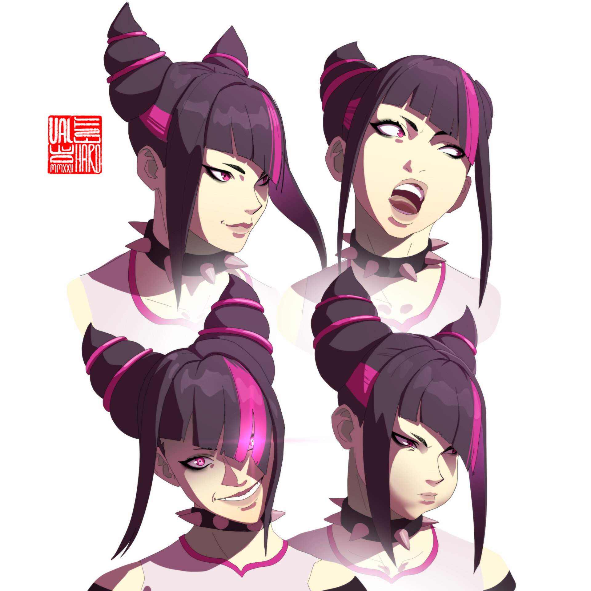 Artstation Juri Facial Expressions