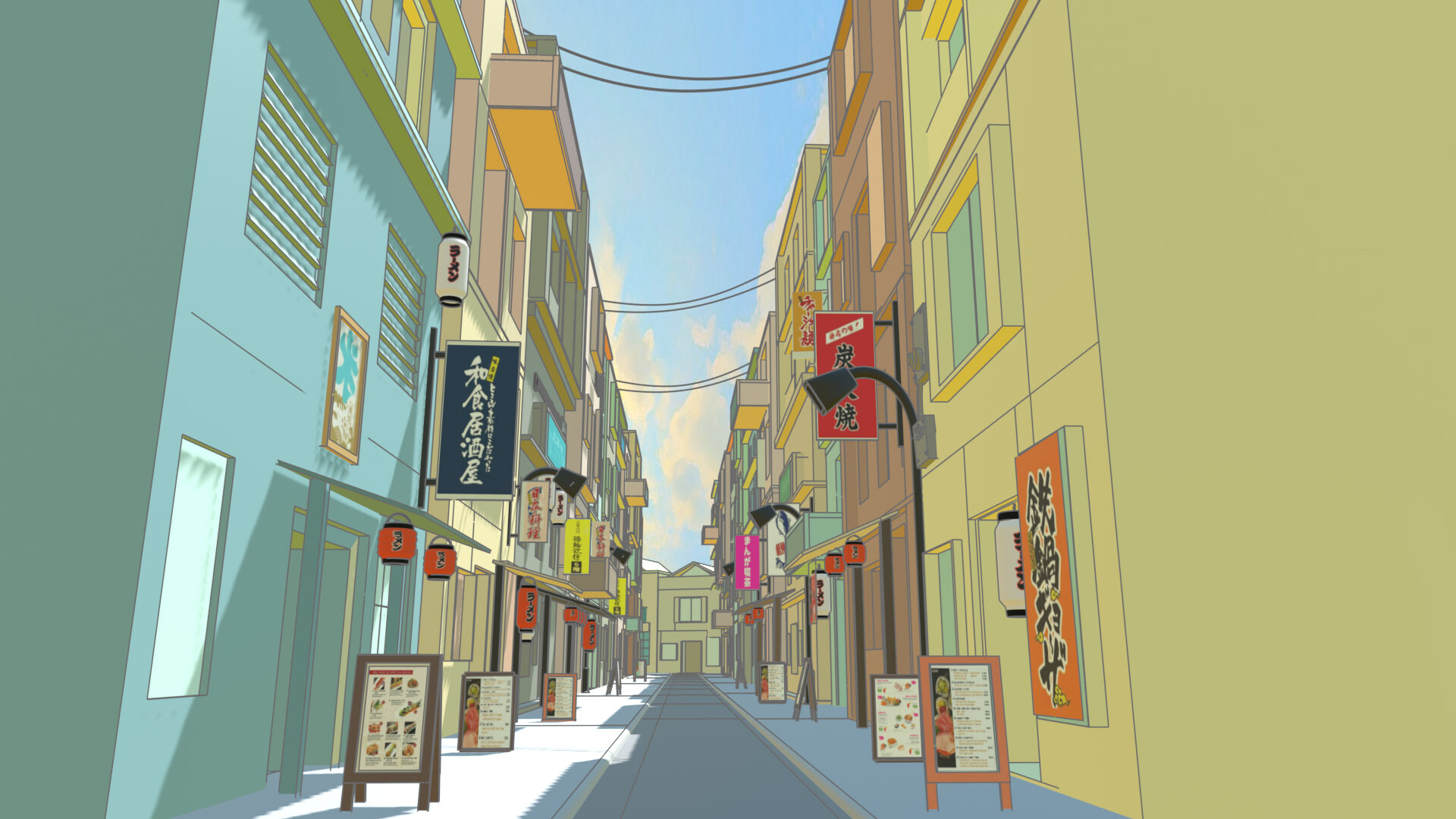 ArtStation - Japanese Storefronts NPR