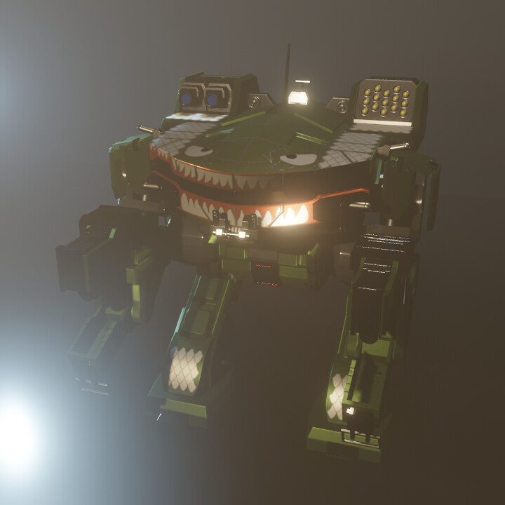 ArtStation - King Crab Battlemech v2