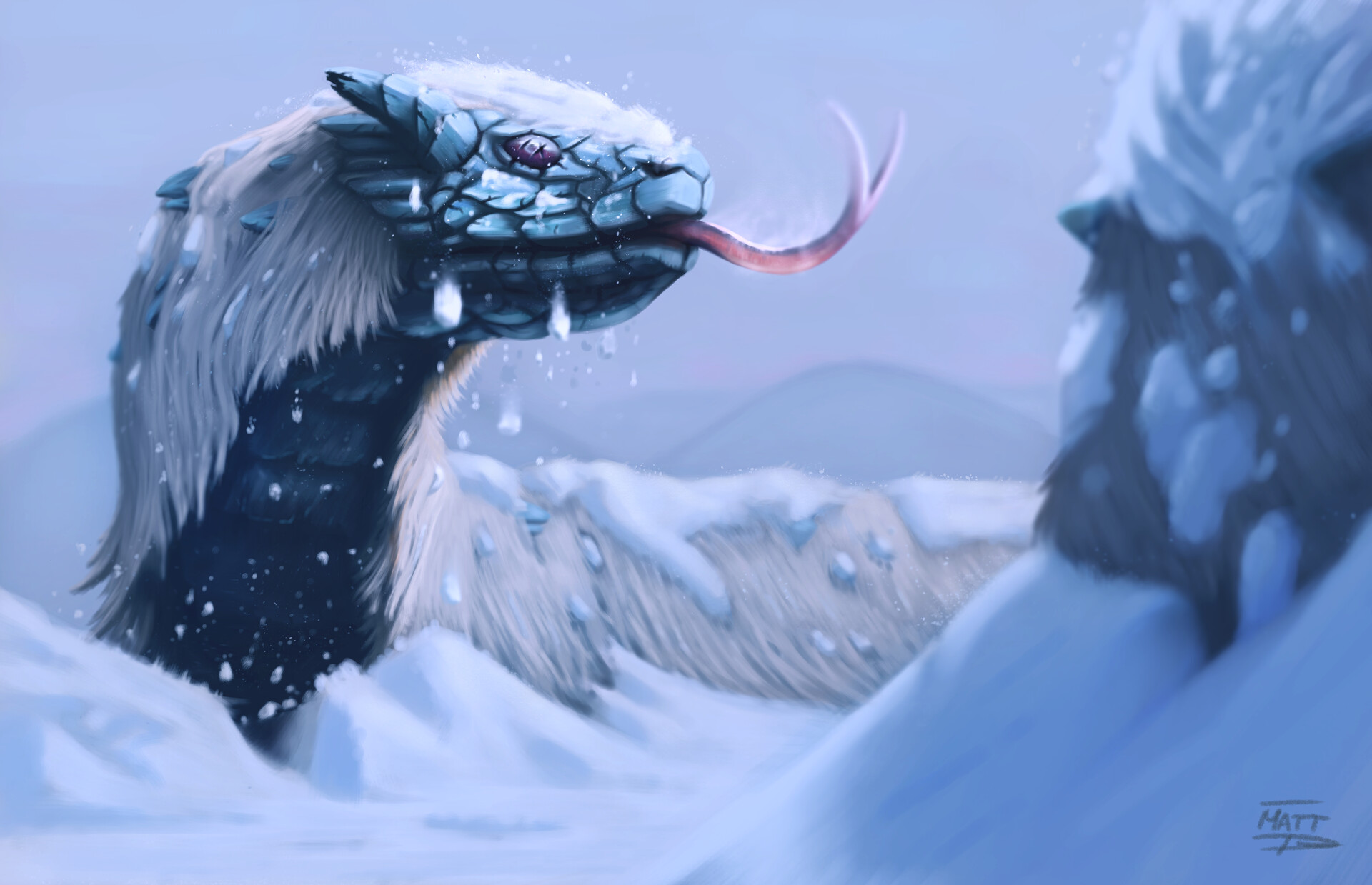 ArtStation - Snow Serpent