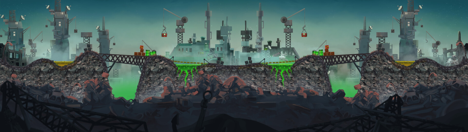 ArtStation - Junk yard map, BattleFunsBoys