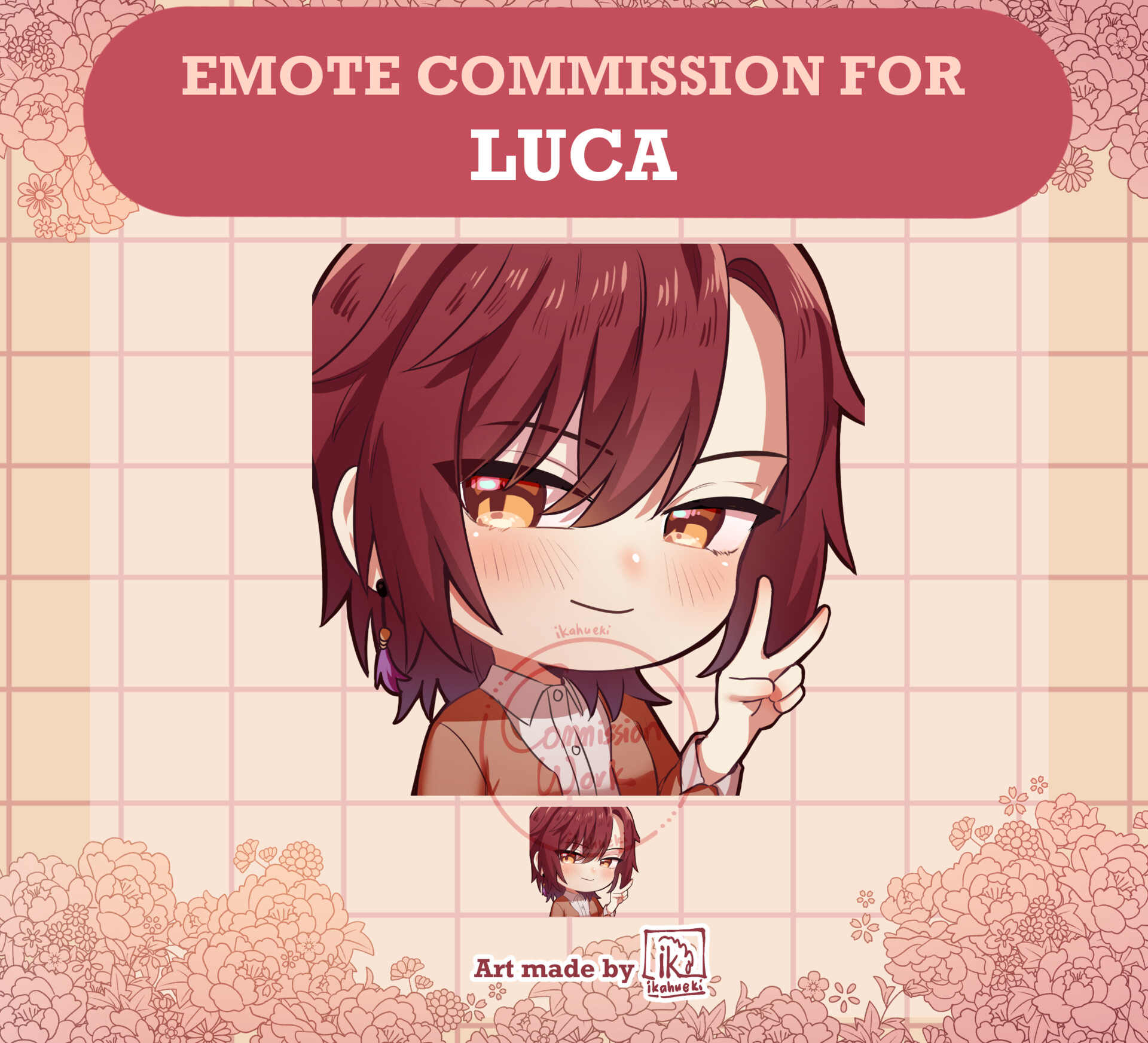 ArtStation - Emote commission for Luca