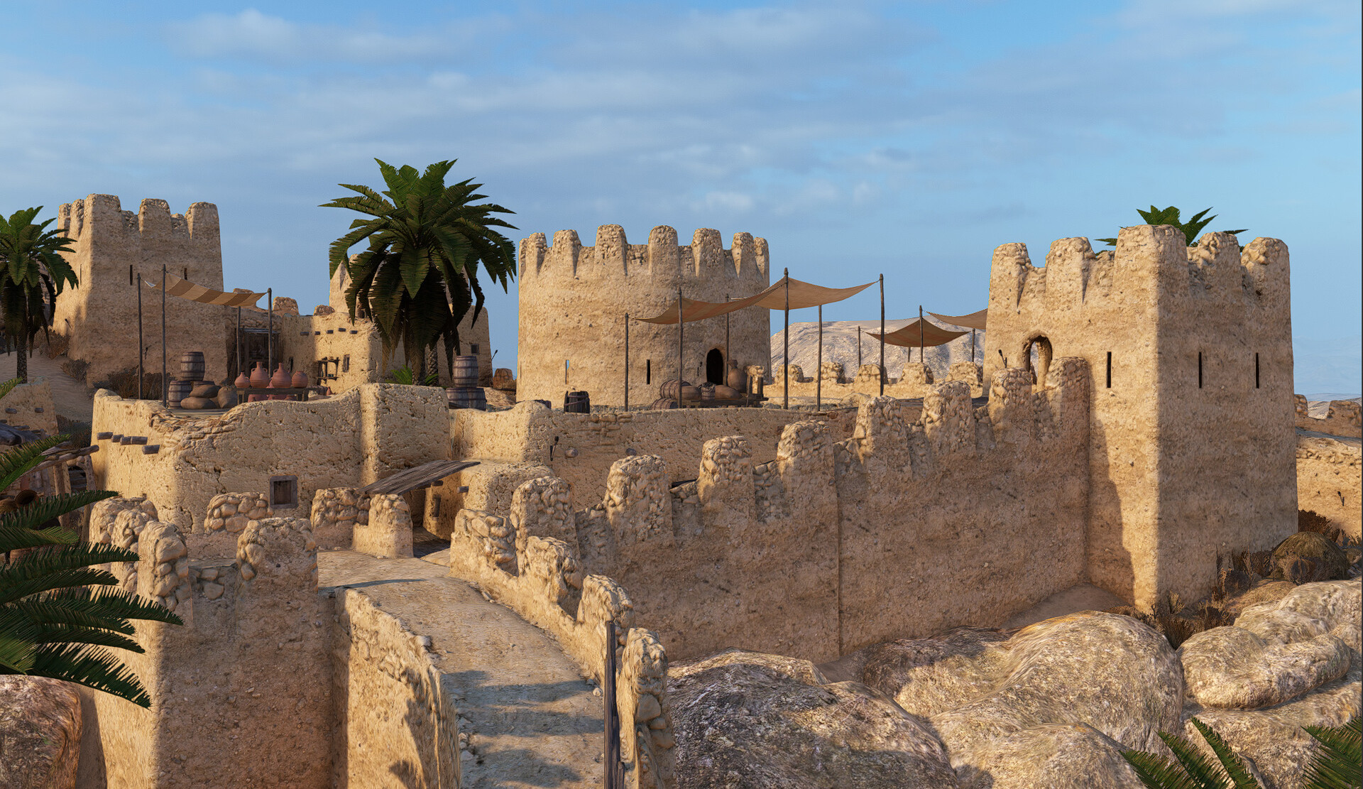 Mert Mimaroglu - M&B2 Bannerlord - Aserai - Level 1 Castle Parts