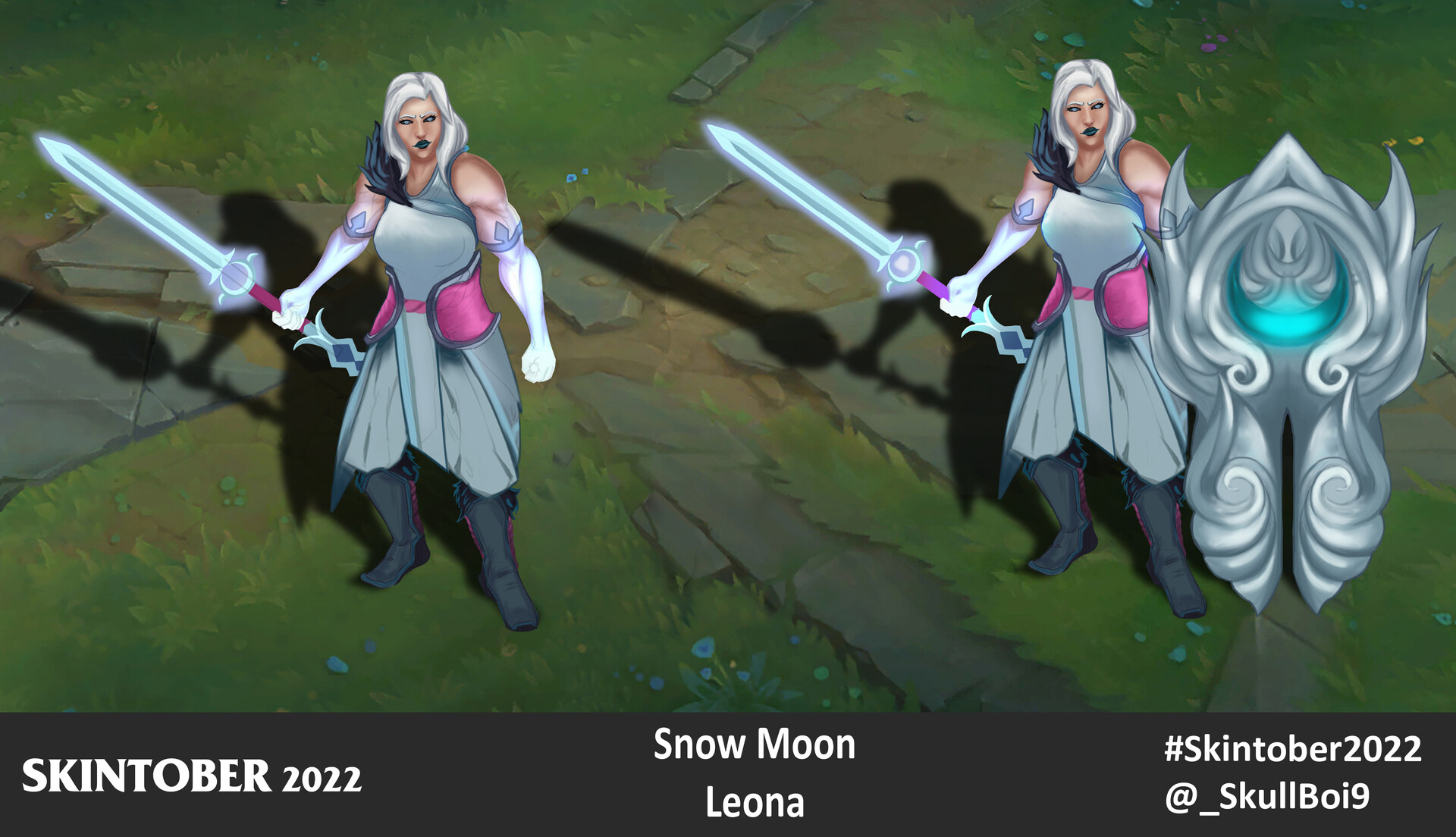 SkullBoi - Skintober 2022-Snow Moon Leona