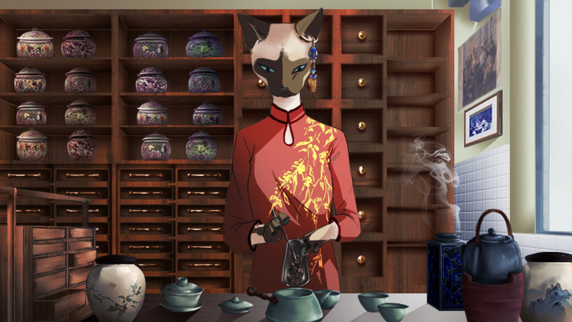 ArtStation - Mistress of the Tea Shop