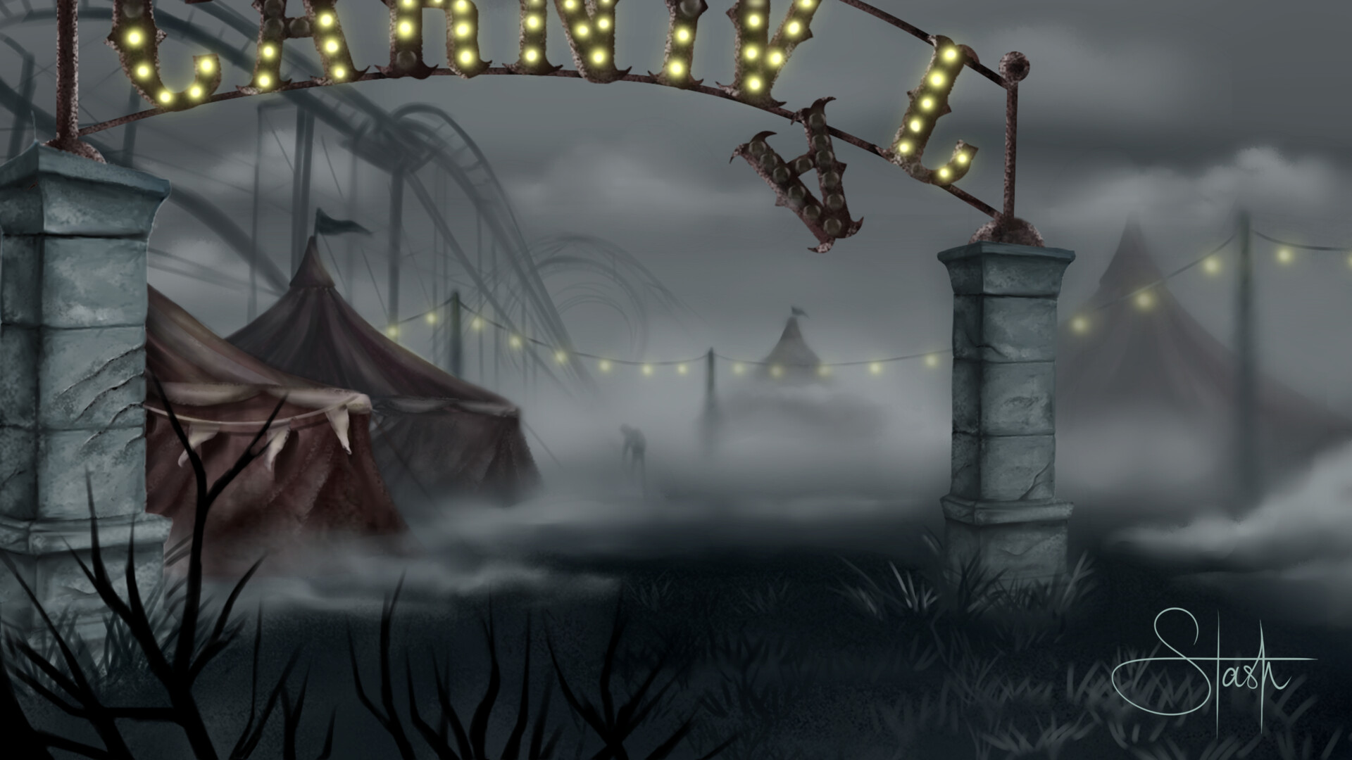 Creepy Carnival Background