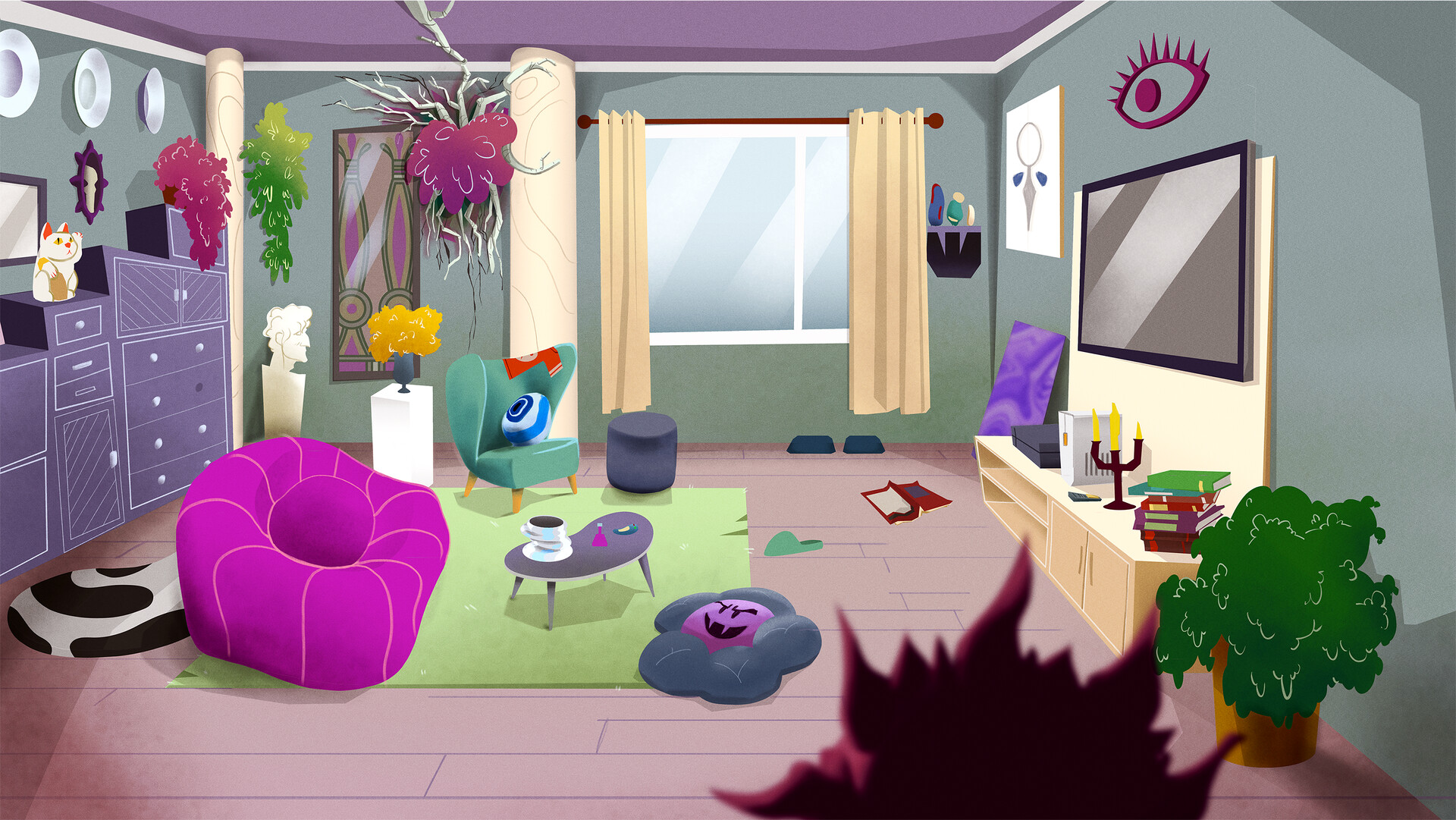 ArtStation - 2D animation BG card