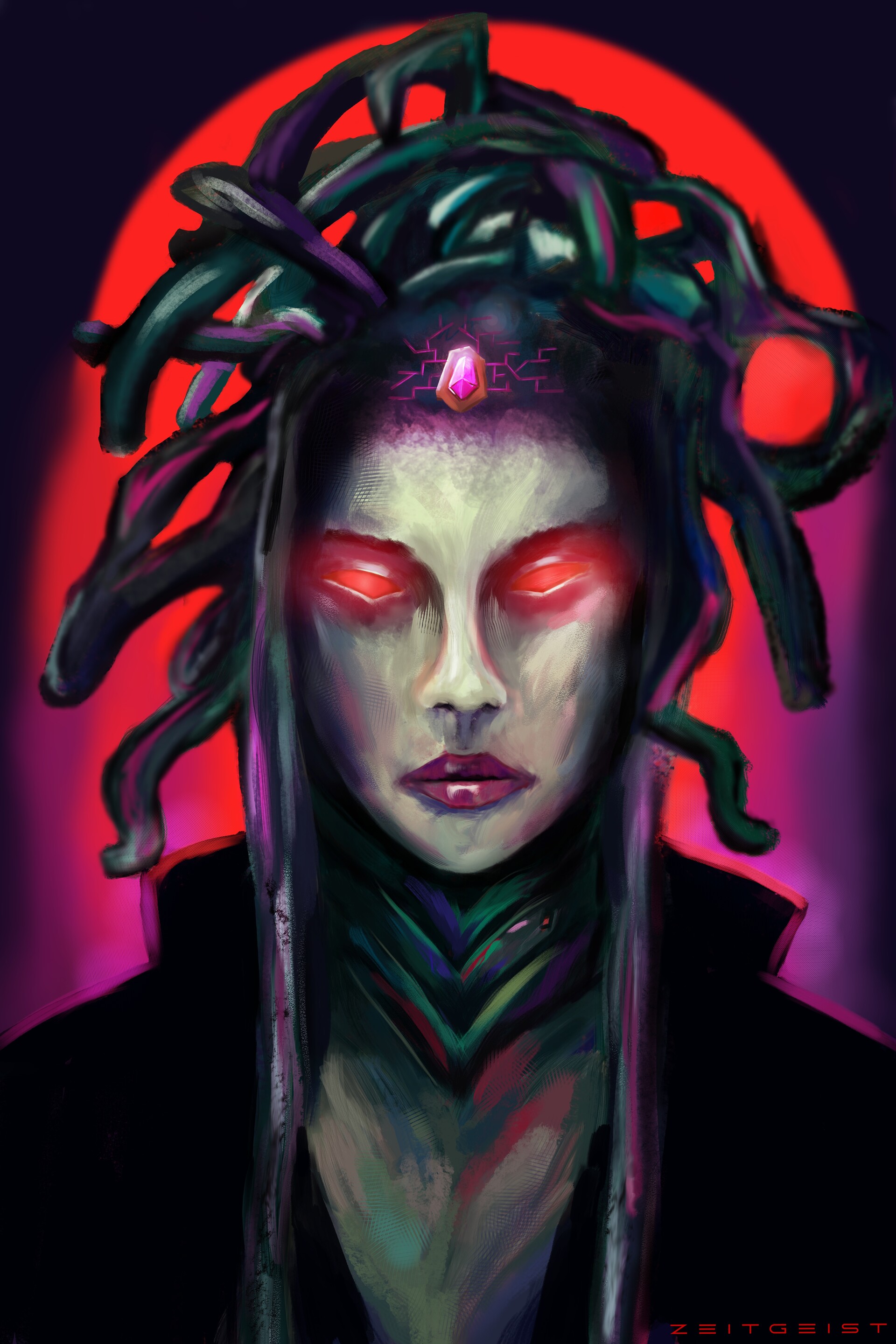 ArtStation - OC THE GLITCH QUEEN