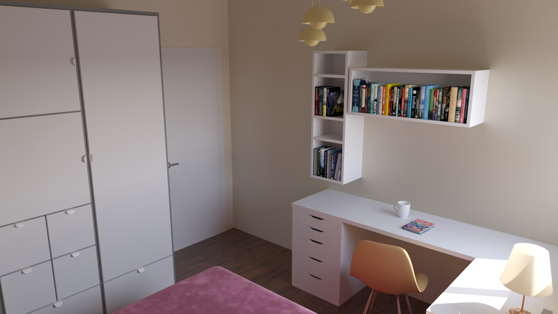 ArtStation - Small and Cozy Bedroom