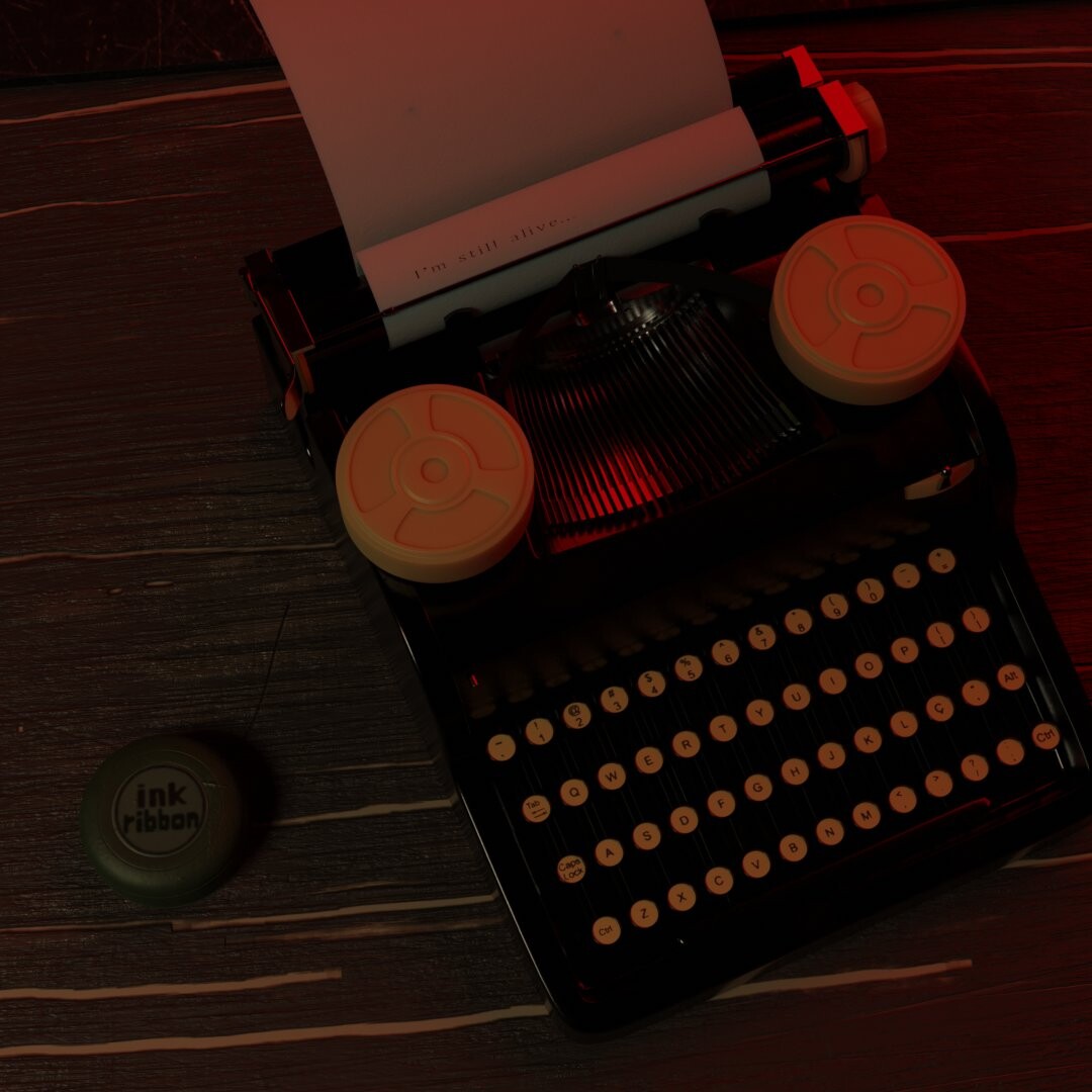 ArtStation - I'm Still Alive - Resident Evil 3 Typewriter Fanart