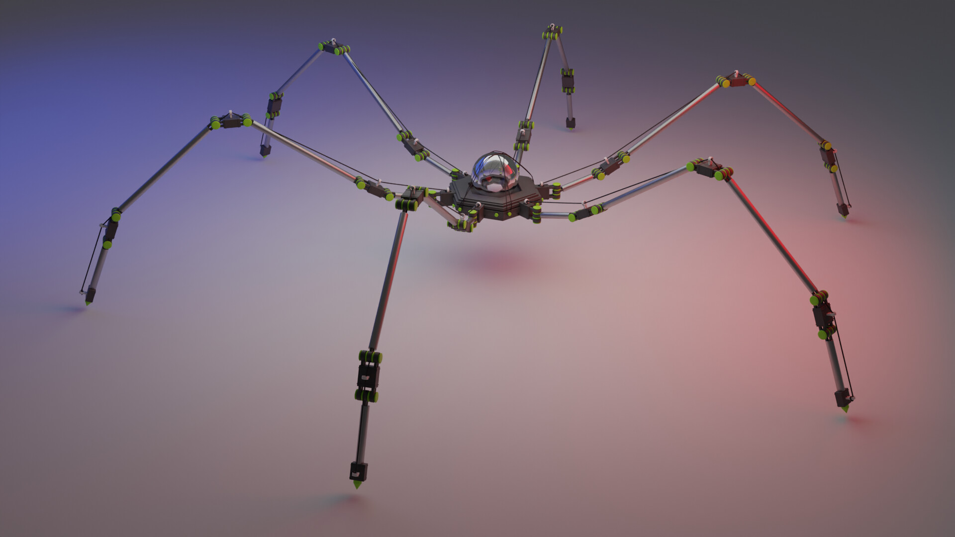 ArtStation - 3d Sci-fi Spider model