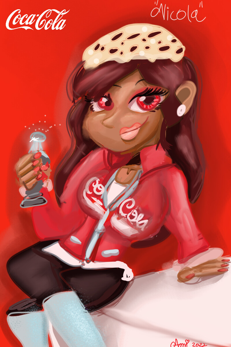 ArtStation - Nicola (Coca-Cola Gijinka)