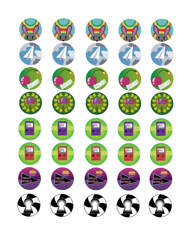 ArtStation - Pin design layout for Print