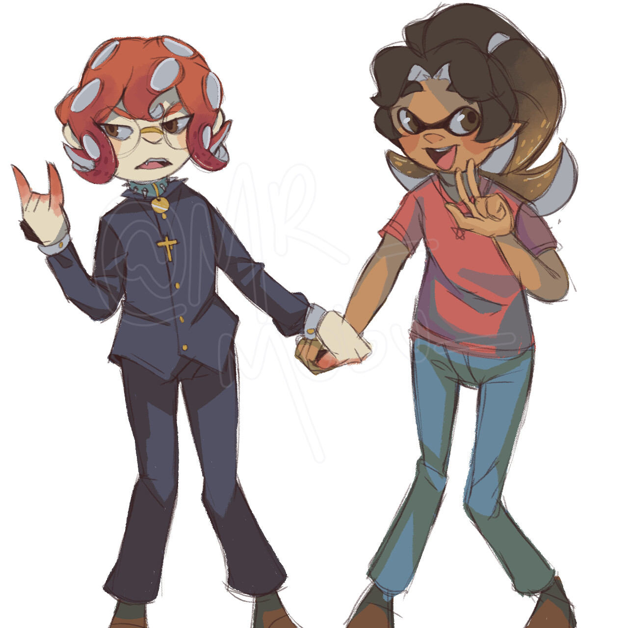 ArtStation - octo and inkling couple