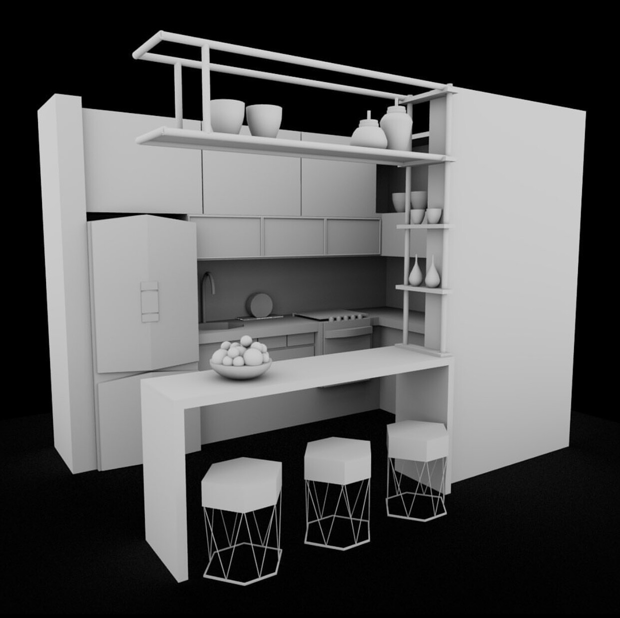 ArtStation - Kitchen Render