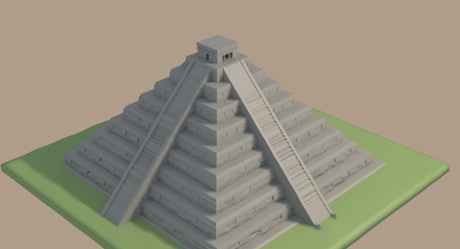 ArtStation - chichen itza 3D recreation