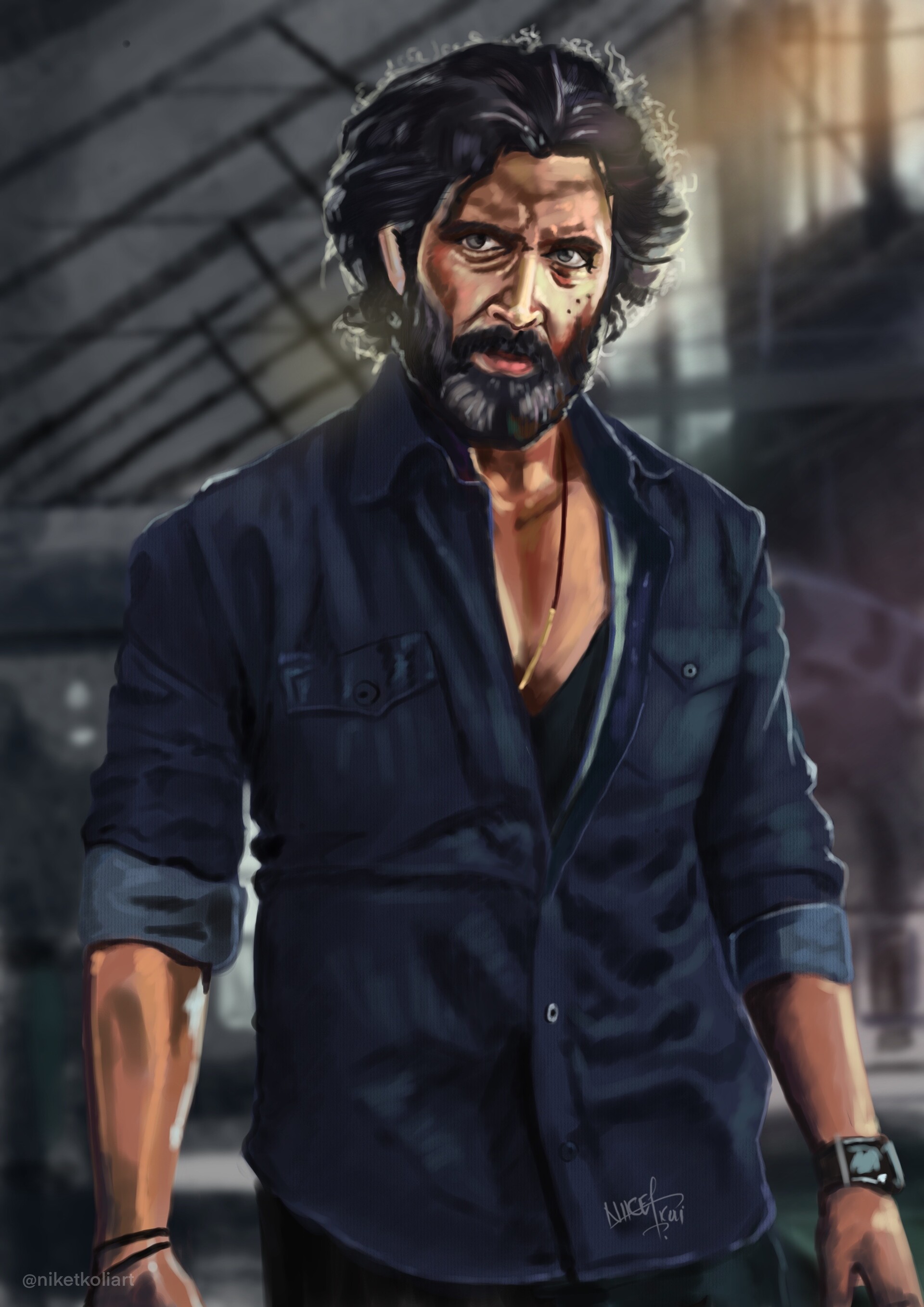 ArtStation - Vikram Vedha Hrithik Roshan