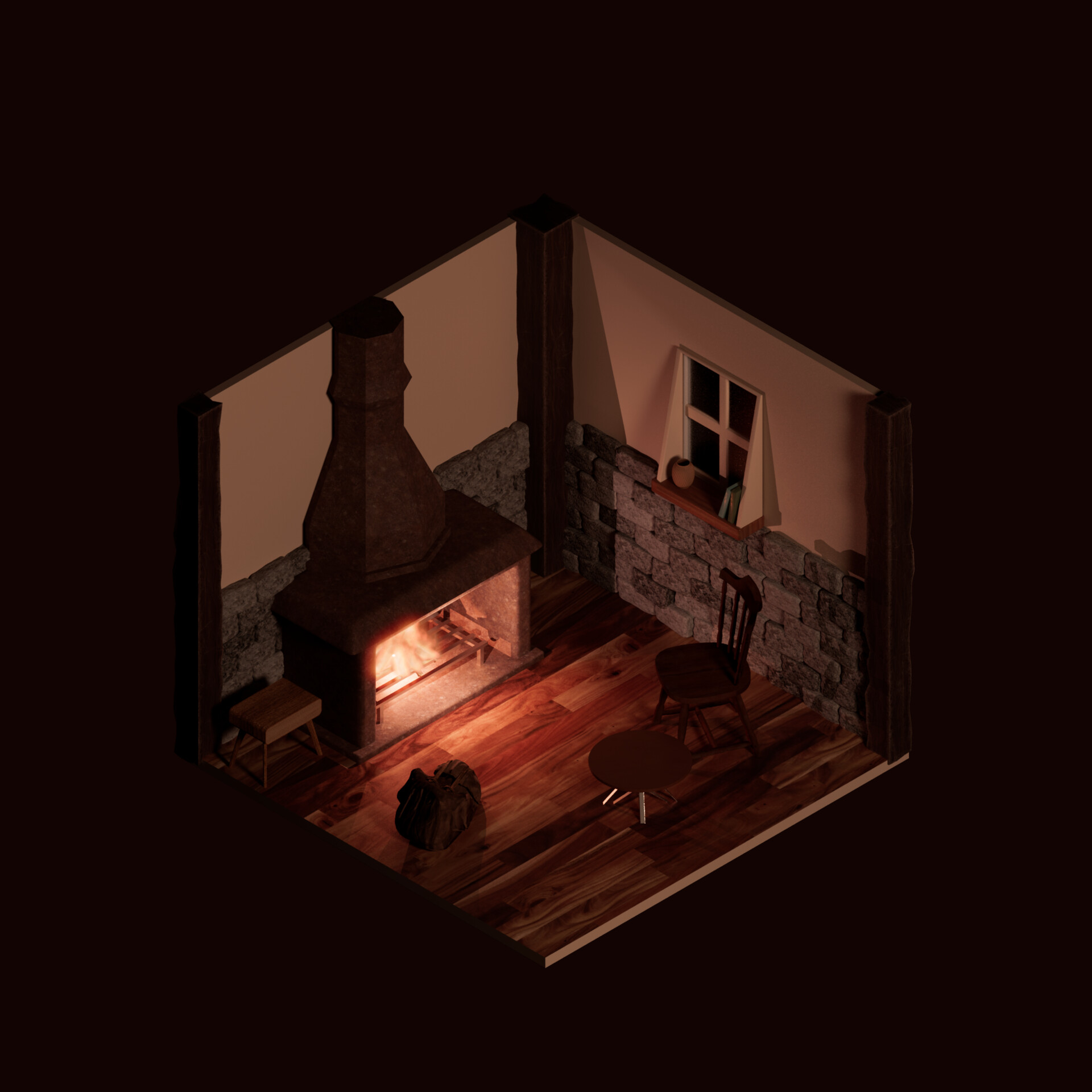 ArtStation - Fire Place