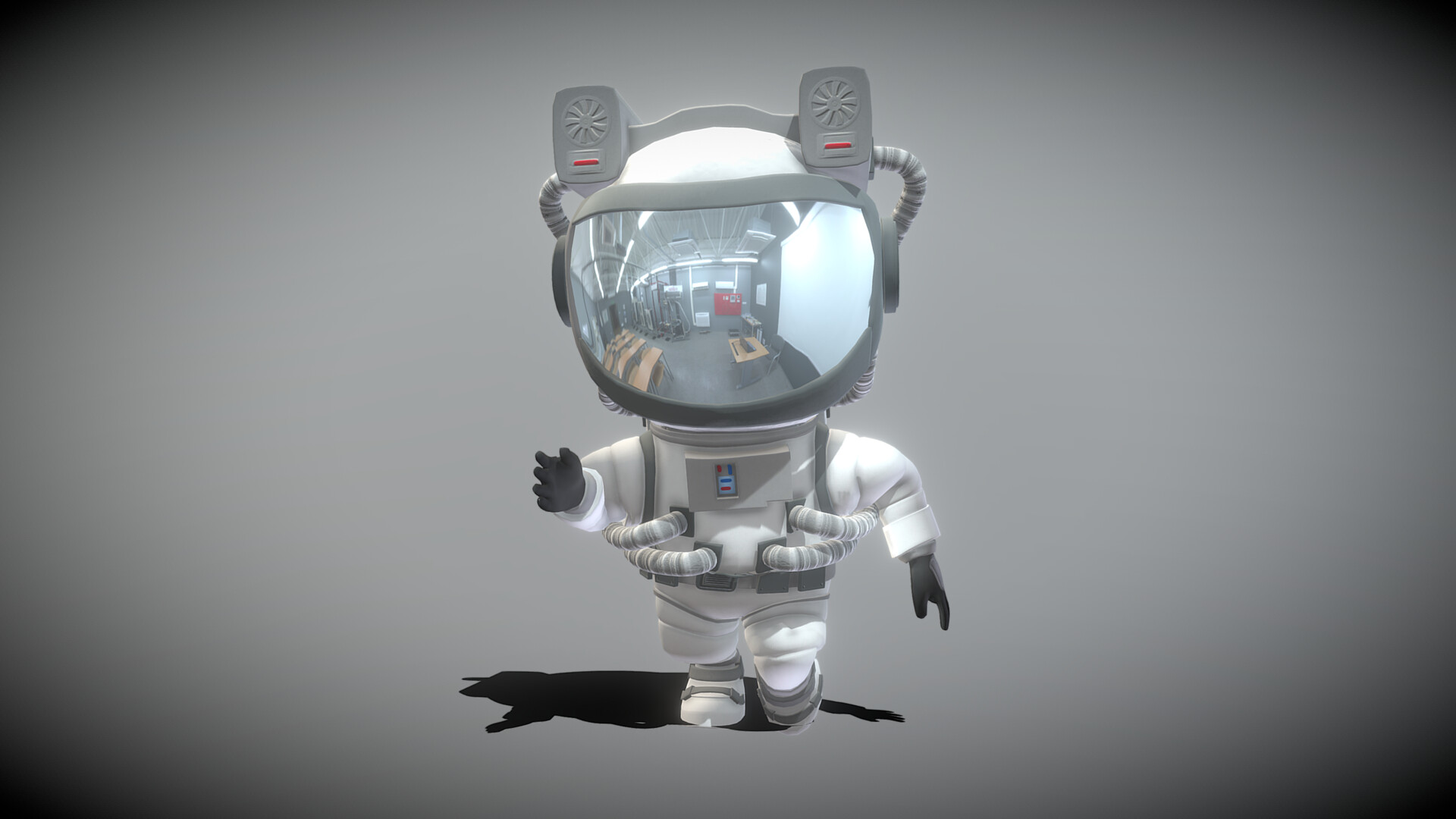chibi astronaut 3d