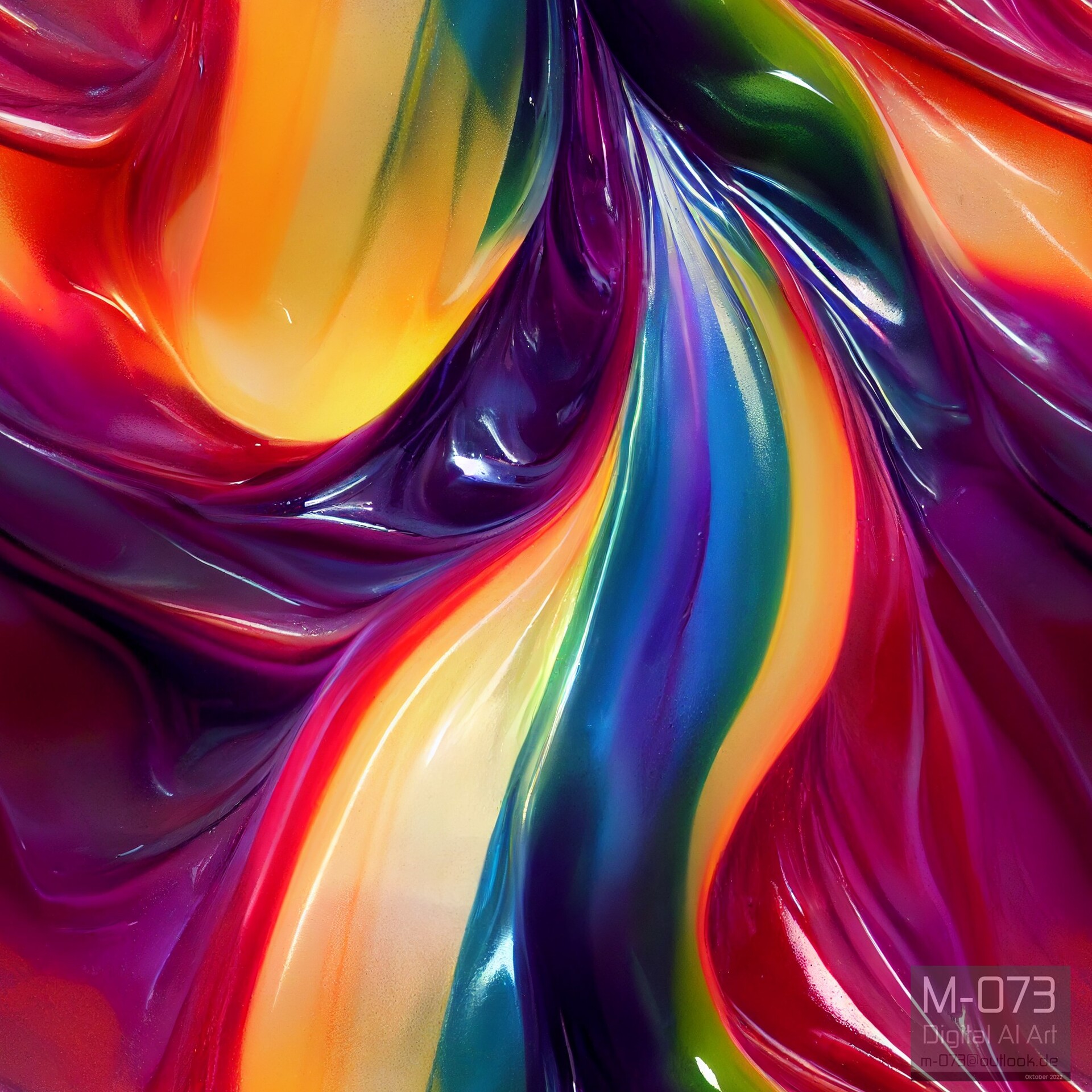 ArtStation - liquid rainbow pattern