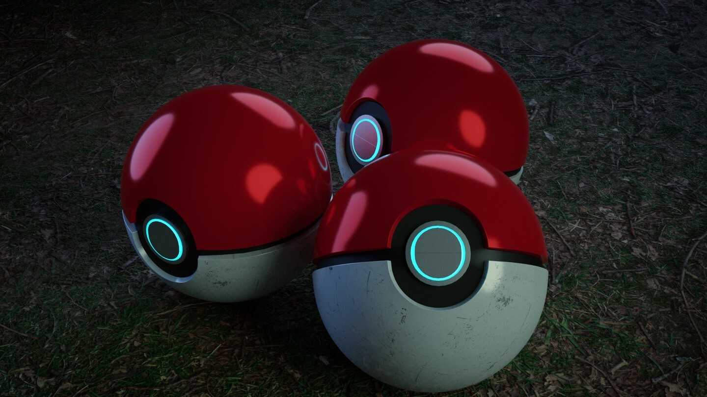 ArtStation - 3D Pokeballs