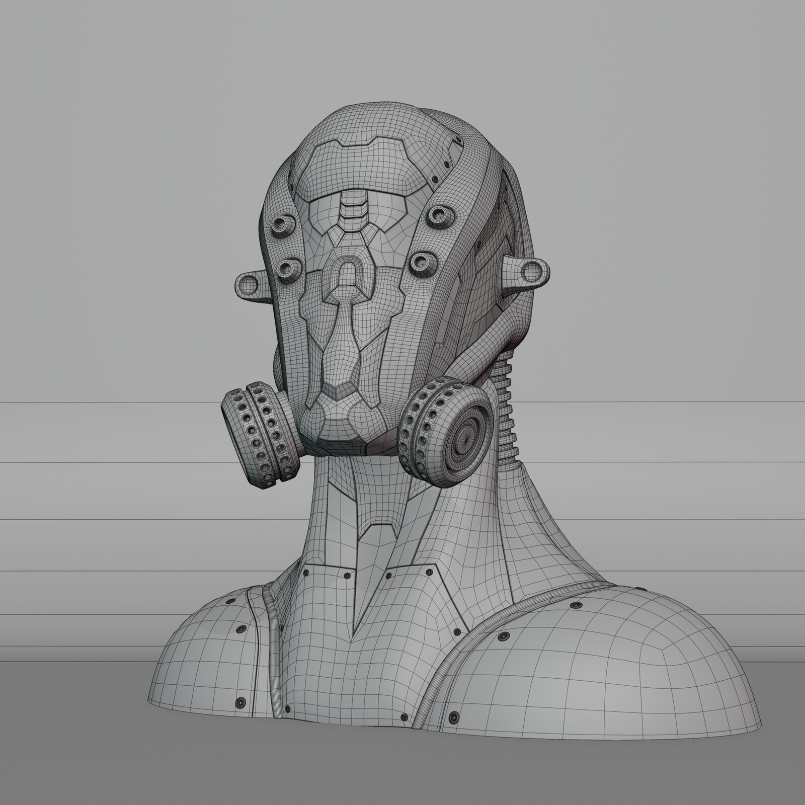 Macon Campbell - The Seeker - Robot Head Concept Model