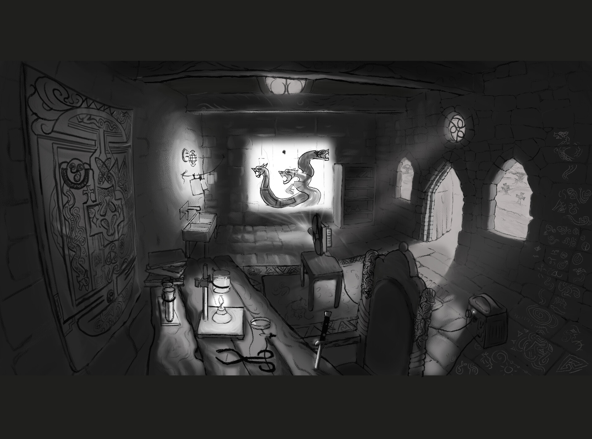 ArtStation - Cinematic Celtic Mystery Room