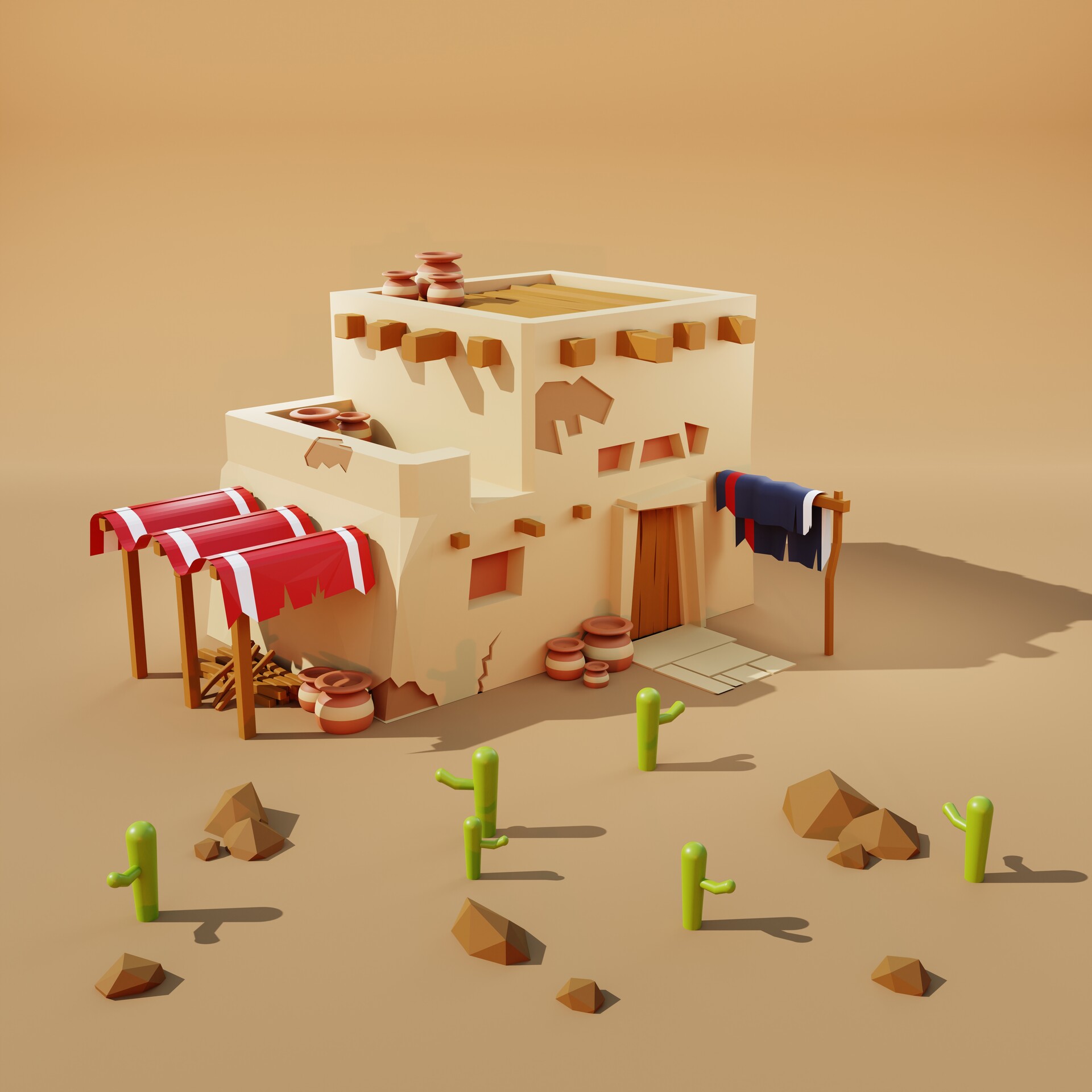 ArtStation - Desert House