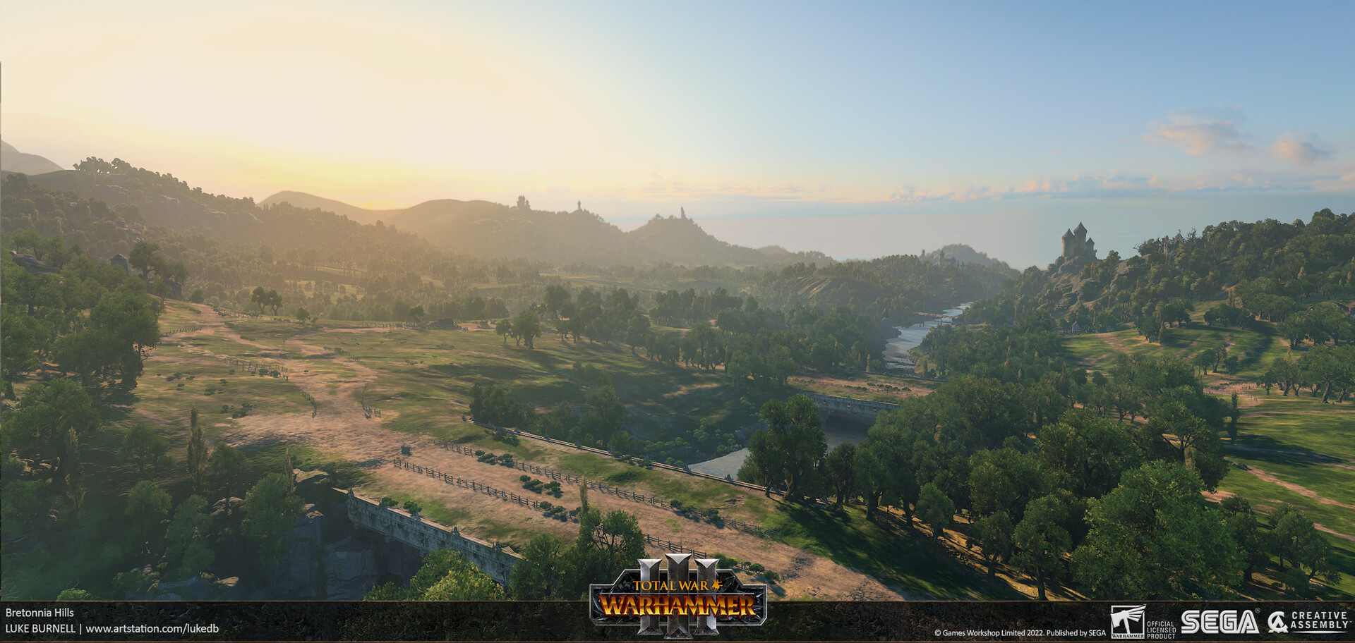 Luke Burnell - Total War: Warhammer 3 - Bretonnia Hills Battle Maps