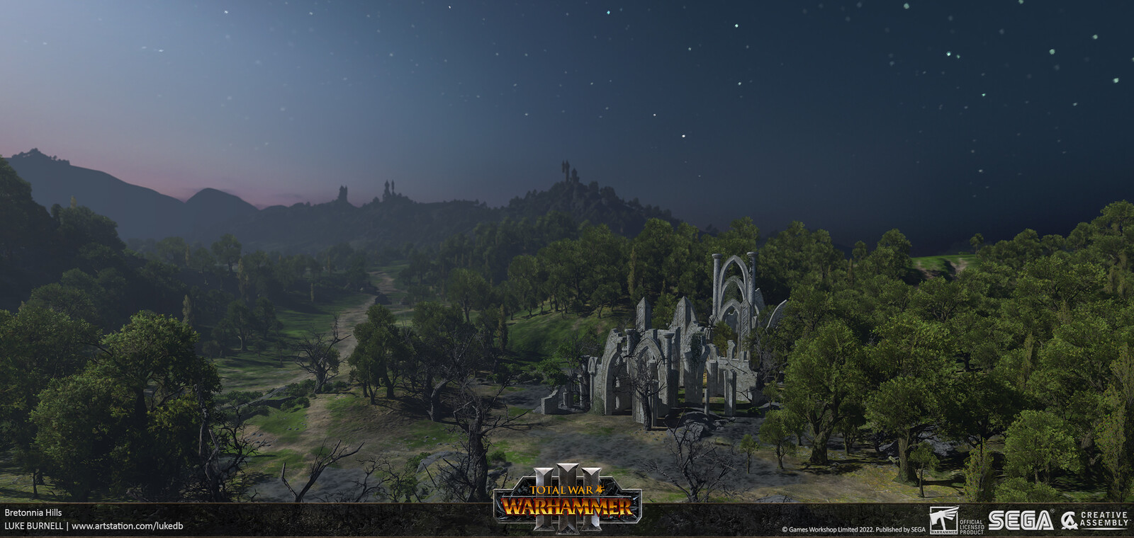 Luke Burnell - Total War: Warhammer 3 - Bretonnia Hills Battle Maps