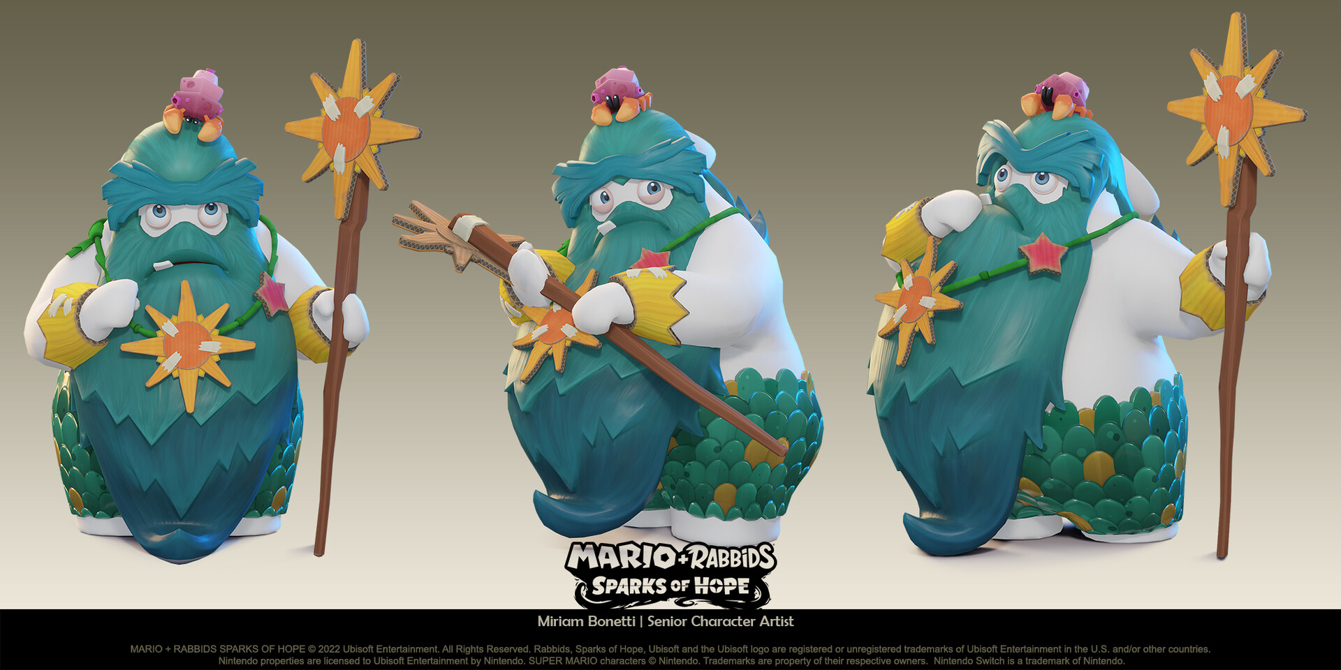 Miriam Bonetti - Mario + Rabbids Sparks of Hope - Character Art