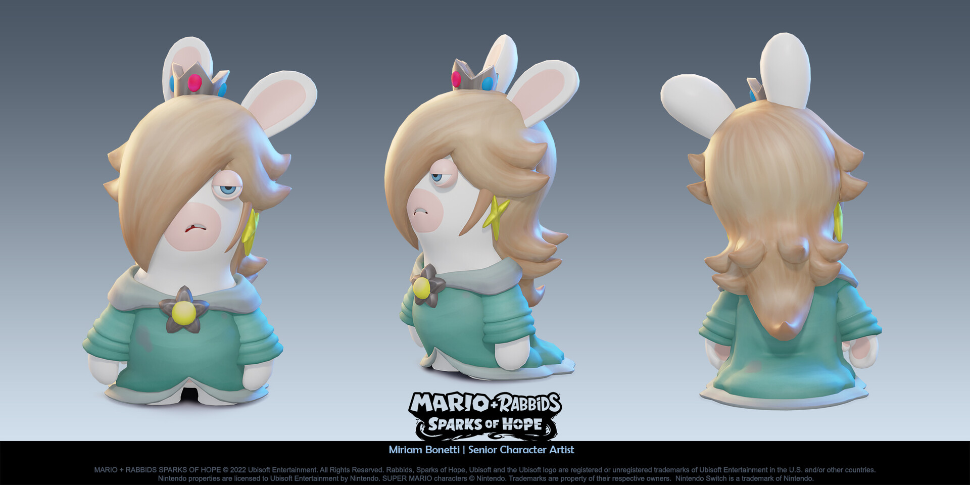 Miriam Bonetti - Mario + Rabbids Sparks of Hope - Character Art