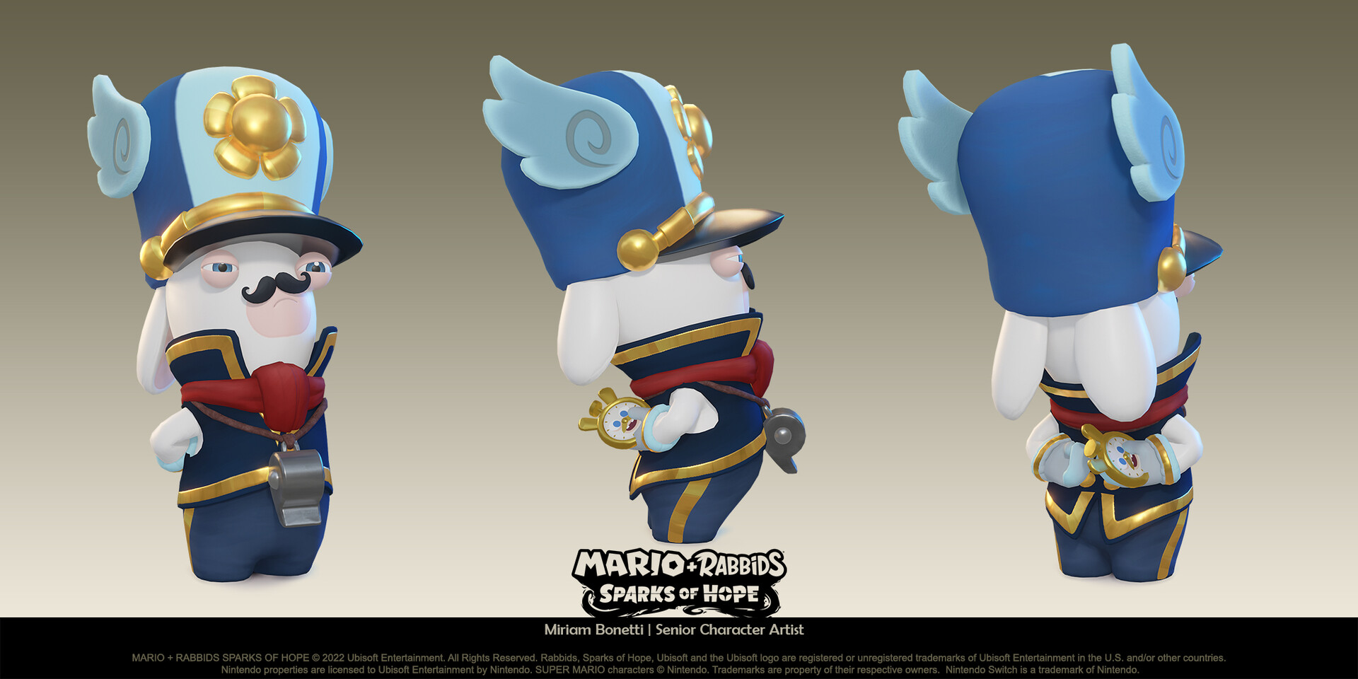 Miriam Bonetti - Mario + Rabbids Sparks of Hope - Character Art