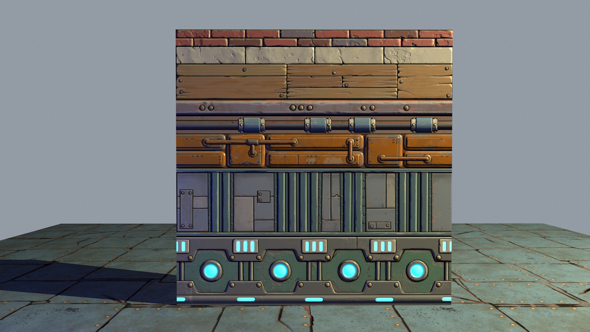 ArtStation - Tilable trim Sheet