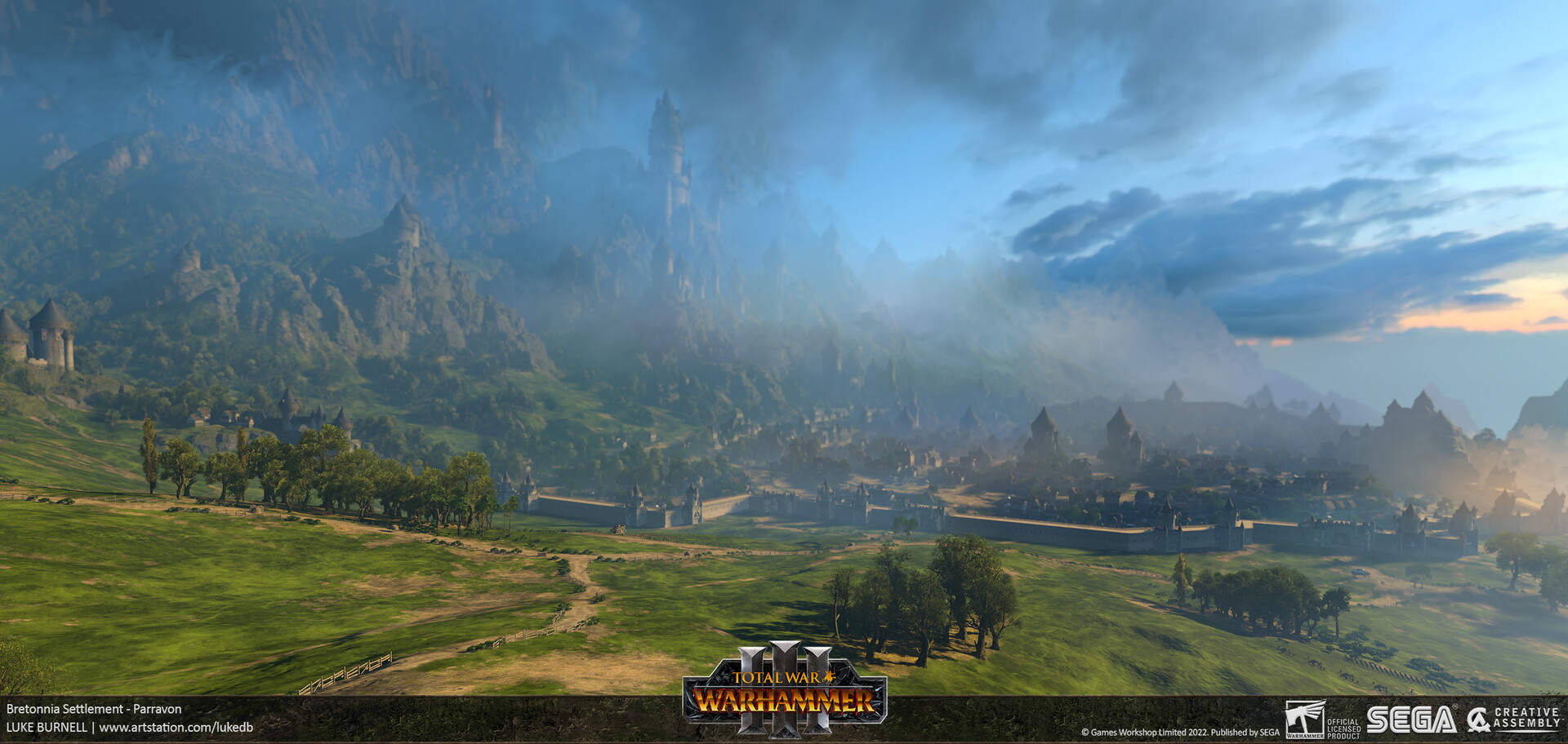 Luke Burnell - Total War: Warhammer 3 - Parravon Settlement