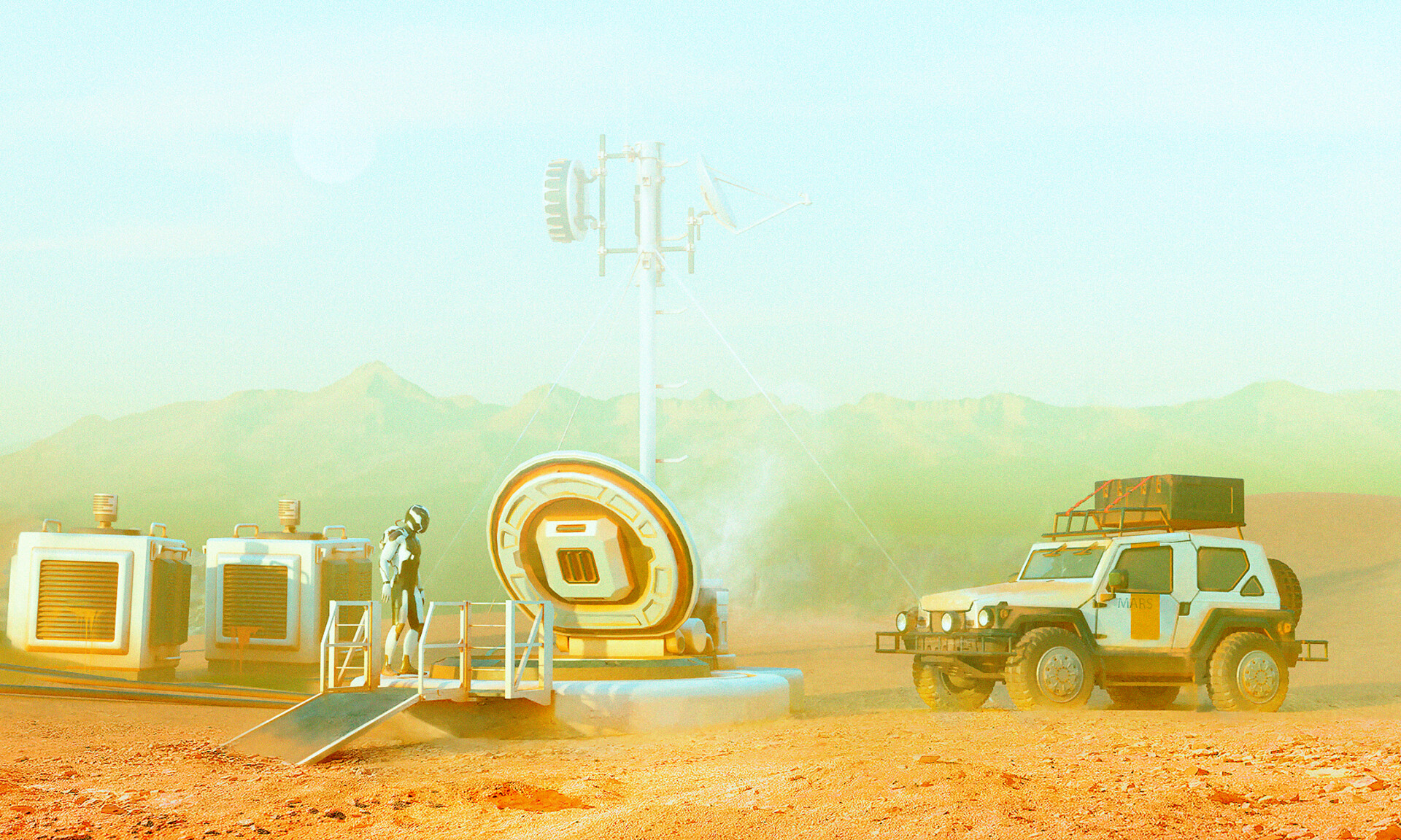 ArtStation - Exploration on Mars