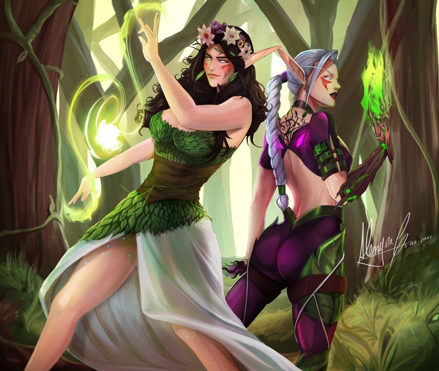 ArtStation - art of two elfs