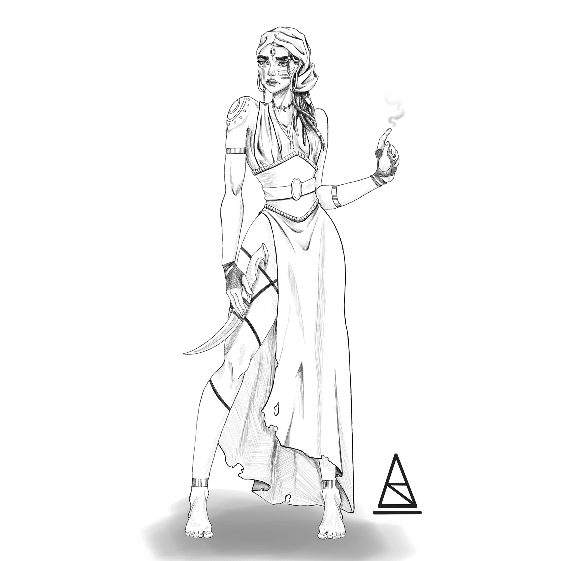 ArtStation - Desert Witch Character Design