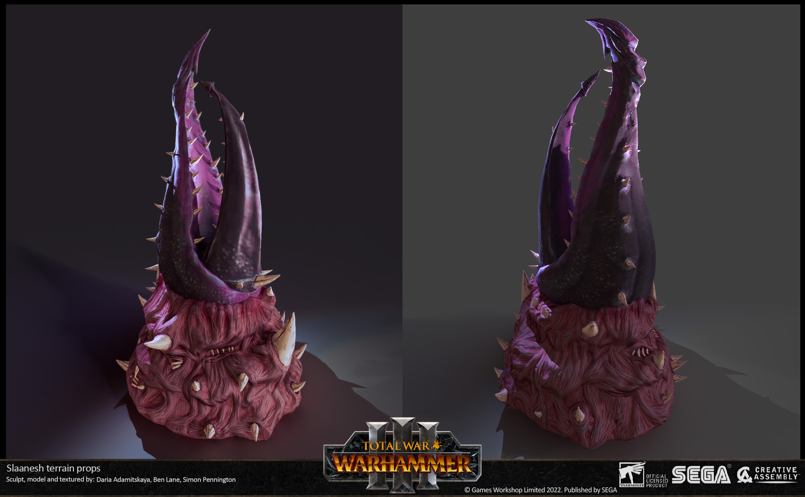 Daria Adamitskaya - Total War: Warhammer III Slaanesh Environment Props