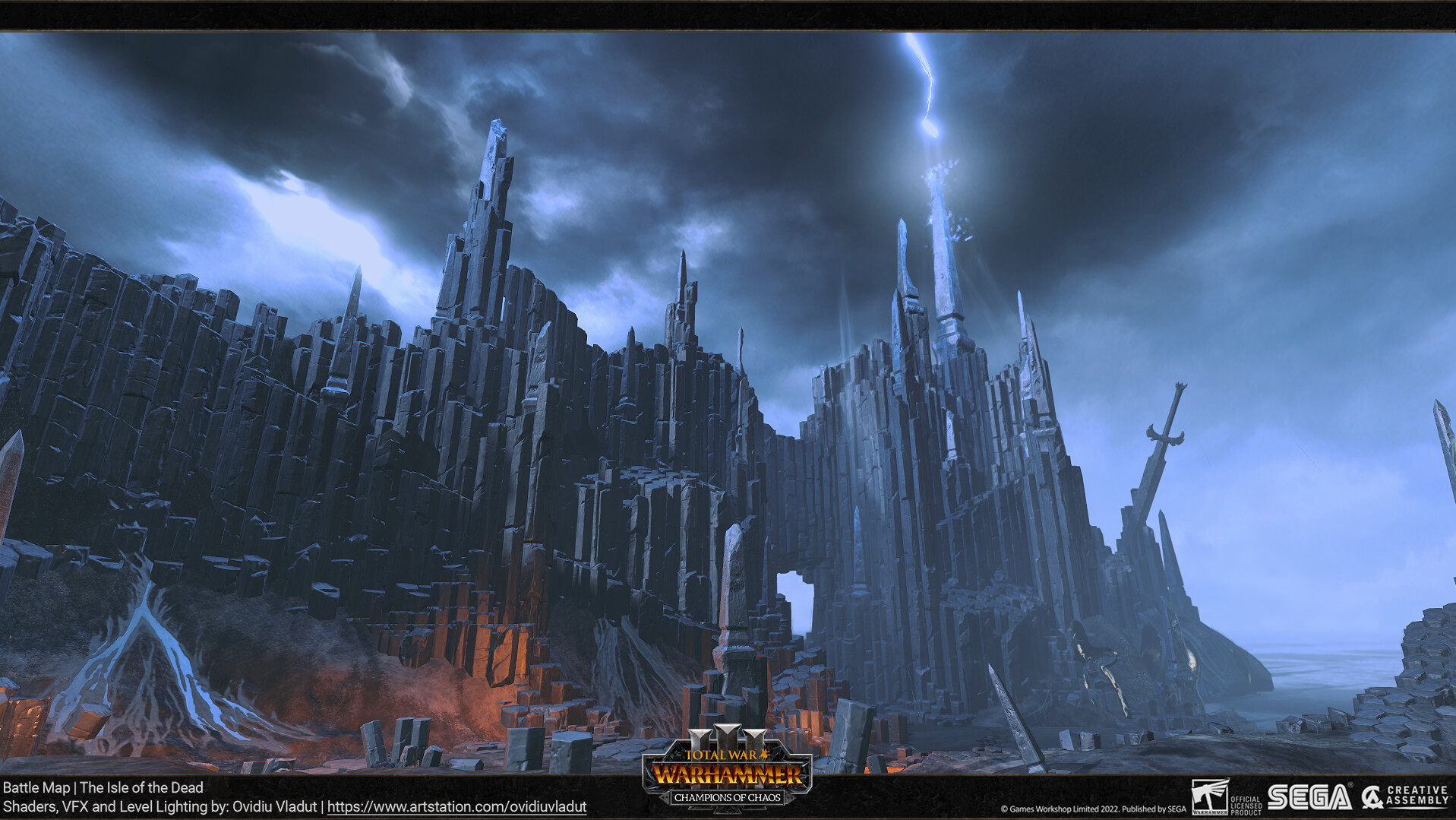 Ovidiu Vladut - The Isle of the Dead Battlemap | Relight and VFX