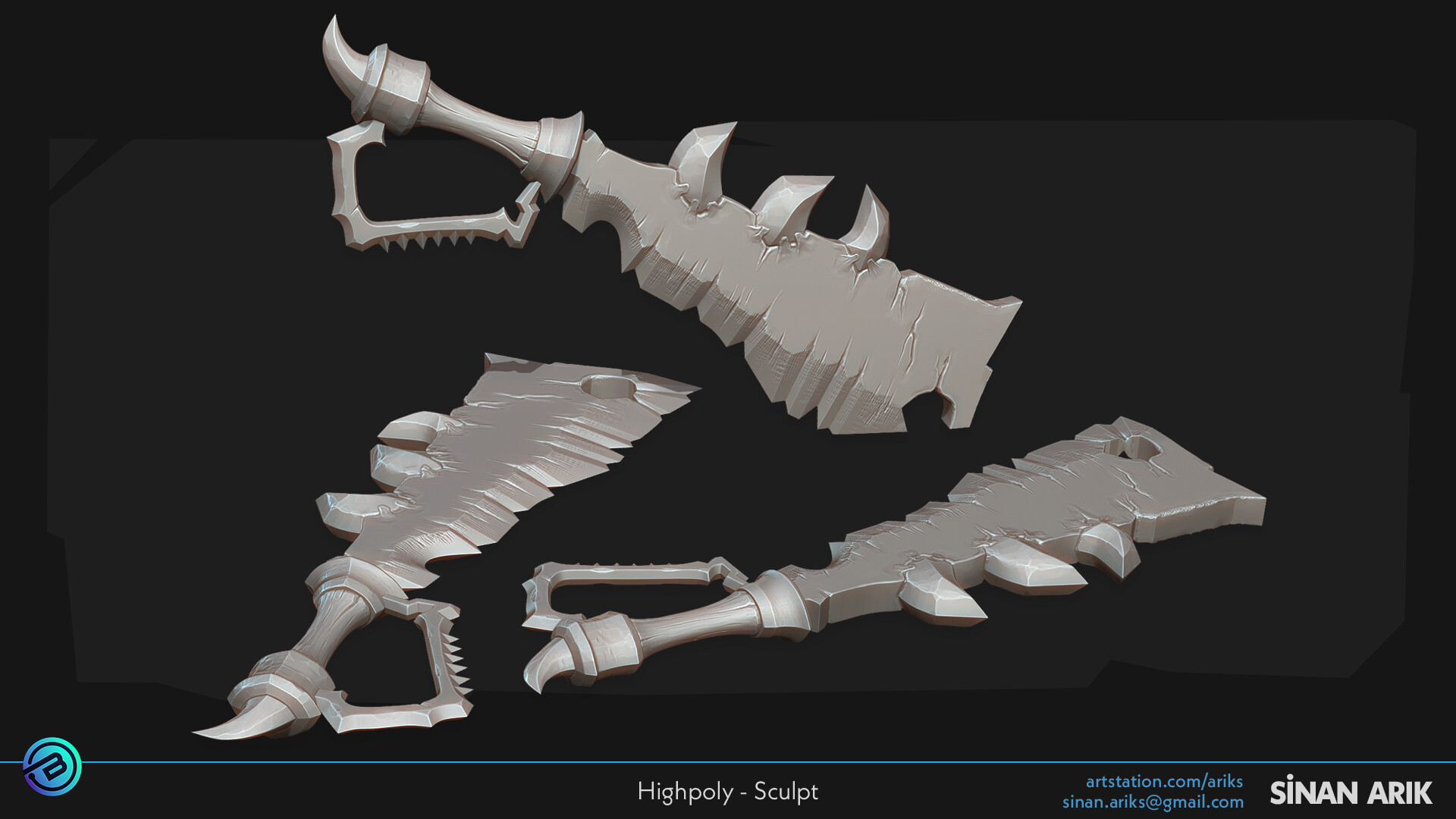 Sinan Arık - Stylized Orc Sword - 2