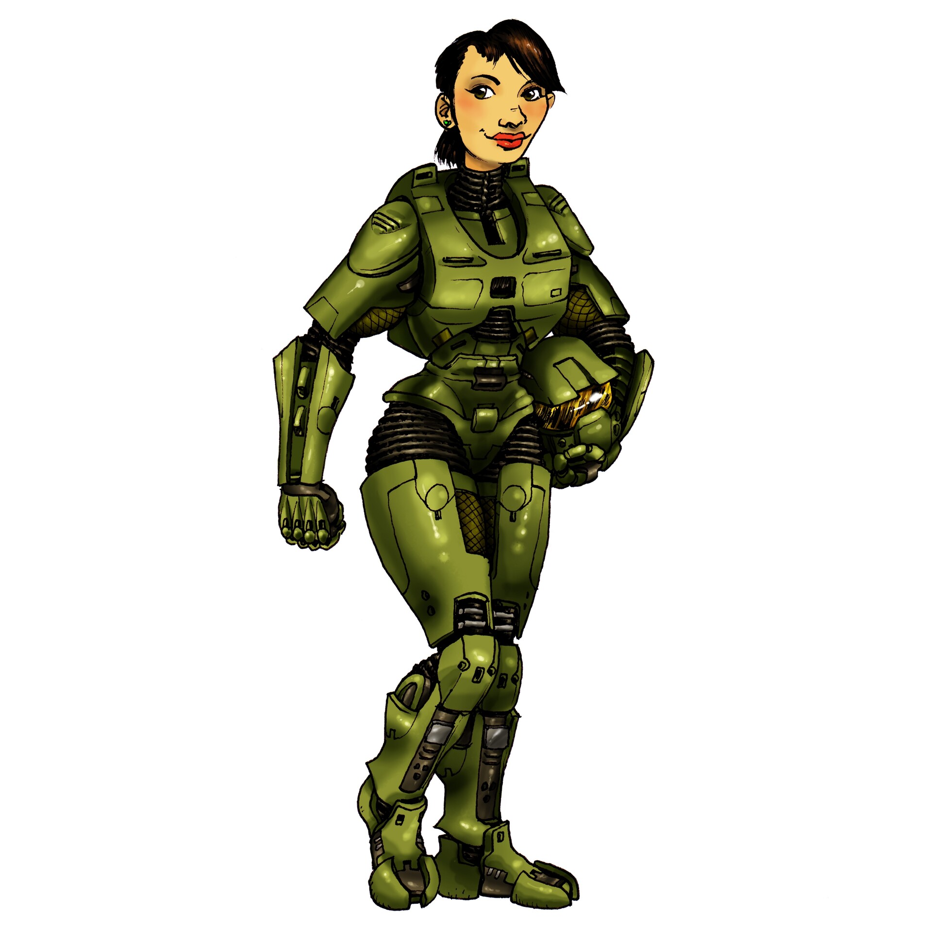 ArtStation - Halo Master Chief, portrait