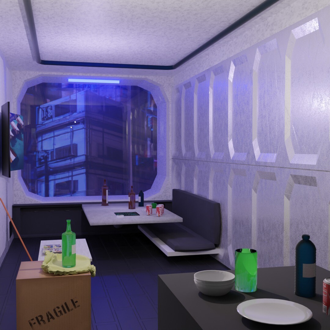 ArtStation - Futuristic Room