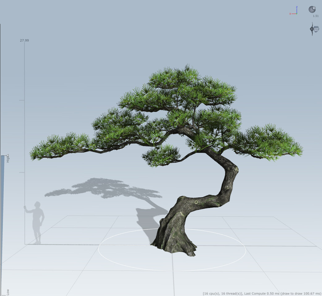 ArtStation - Game - Natural Environment - Tree (SpeedTree)