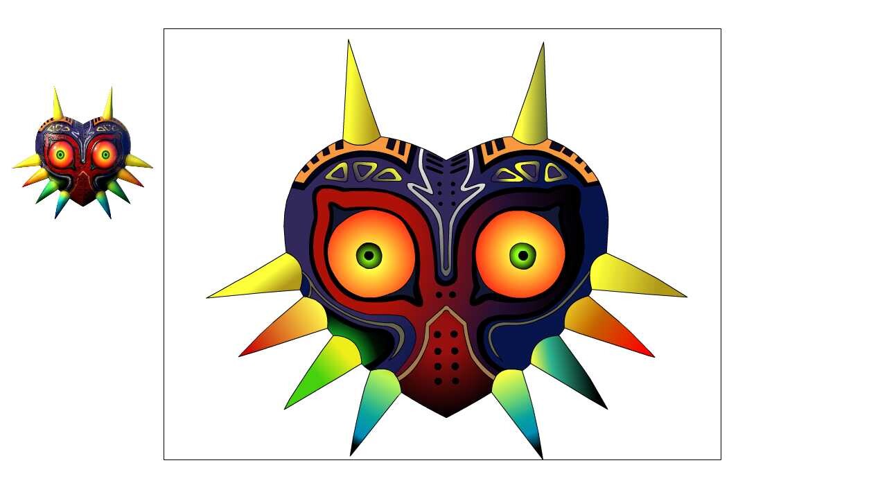 ArtStation - Re-creating the mask from Zelda Majora's Mask video game