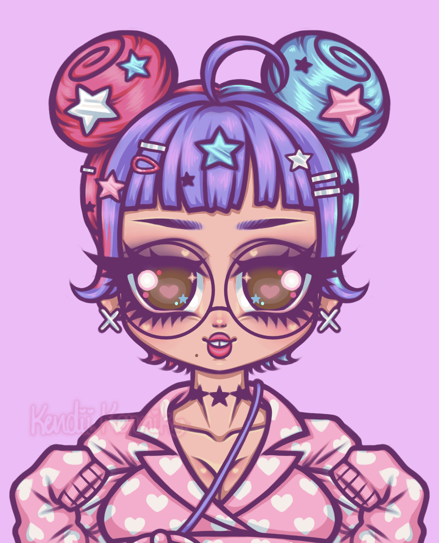 ArtStation - [OC] Zee Chibi Headshot Commission Examples