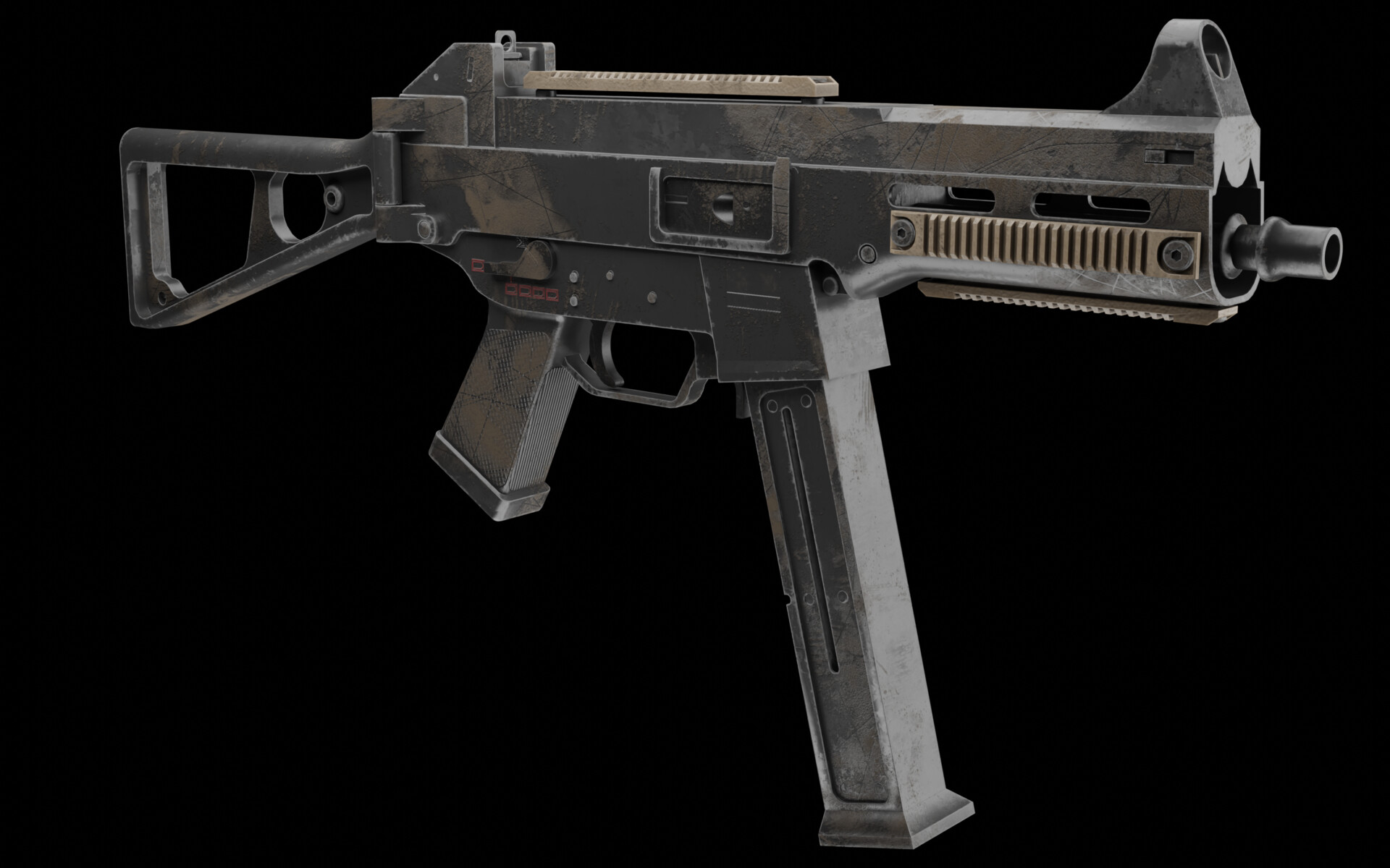 ArtStation - Worn UMP-45
