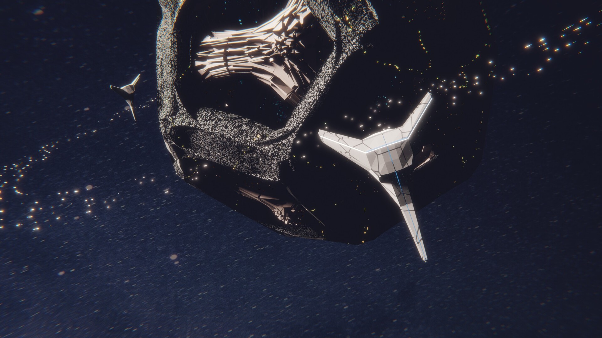 ArtStation - dodecahedron planetoid