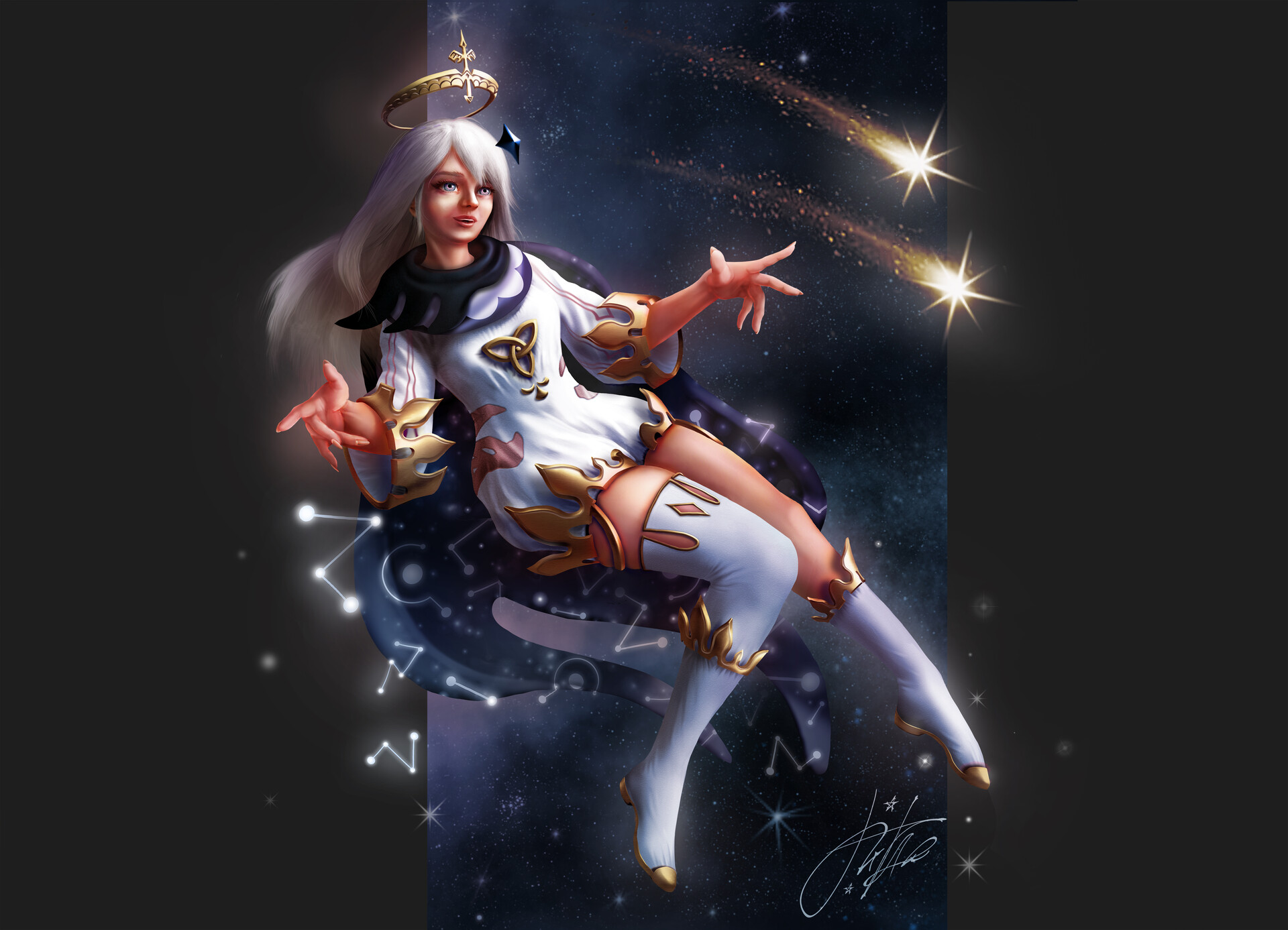 Artstation Adult Paimon Fan Art