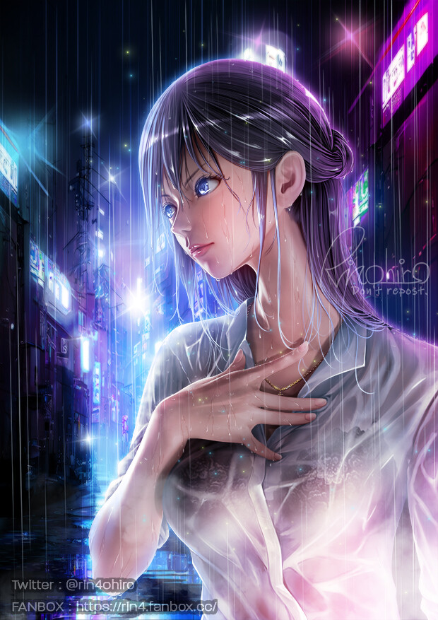 ArtStation - Rain girl